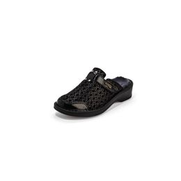 vitaform Veloursleder Clogs in schwarz | Gr.: 39
