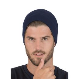 Strickm&uuml;tze TRIGEMA "TRIGEMA Soft-Cap", Herren, Gr. 900, blau (navy), Baumwollmischung, M&uuml;tzen Strickm&uuml;tze