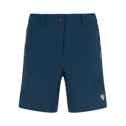 Radhose Ziener "NAKOA-Z", Damen, Gr. 48, EURO-Gr&ouml;&szlig;en, blau (hale navy), Obermaterial: 100% Polyester; Obermaterial 2: 98% Polyester, 2% Elasthan, Hosen
