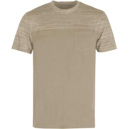 Rundhalsshirt INDICODE "INSmallo", Herren, Gr. L, gelb (cornstalk), Single Jersey, Obermaterial: 100% Baumwolle, unifarben, regular fit normal, Rundhals, Shirts Rundhalsshirt