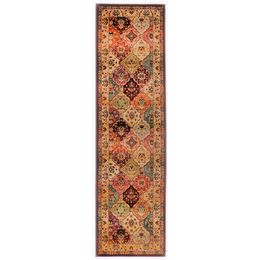 Teppich Theko "Gabiro 208" Gr. 12, rot, B:80cm H:10mm L:300cm, Kunstfaser, Teppiche, Teppich, Orient-Optik, ideal im Wohnzimmer & Schlafzimmer