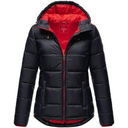 Outdoorjacke Marikoo "Leandraa", Damen, Gr. 34, blau (navy), Obermaterial: 100% Nylon; Innenseite: 100% Polyester; Futter: 100% Polyester; &Auml;rmelfutter: 100% Polyester, Jacken Outdoorjacke, mit Kapuze
