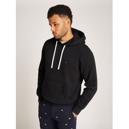 Hoodie Tommy Hilfiger "ESSENTIAL FLEECE HOODY", Herren, Gr. S, schwarz, Sweatware, Obermaterial: 60% Baumwolle, 40% Polyester, Sweatshirts Hoodie