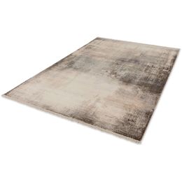 Sch&ouml;ner Wohnen Kollektion Teppich "Mystik 197" Gr. 2, beige (beige, grau), B:70cm H:7mm L:140cm, Kunstfaser, SCH&Ouml;NER WOHNEN-KOLLEKTION, Teppiche, Teppich, weiche Oberfl&auml;che, Wohnzimmer