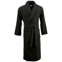 Unisex-Bademantel Carl Ross "96200" Gr. XXXL, schwarz (deep schwarz), 3XL, Frottier, Hausm&auml;ntel, hygieniCotton-kochfester Bademantel