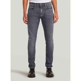 G-Star Raw Regular-fit-Jeans G-STAR "Revend Skinny Jeans", Herren, Gr. 30, L&auml;nge 34, faded odyssey grau, Obermaterial: 94% Baumwolle, 5% Elastomultiester, 1% Elasthan, Jeans