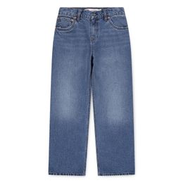 5-Pocket-Jeans LEVI'S KIDS "LVB 578 BAGGY JEANS", Kinder, Gr. 16 (176), N-Gr, blau (blazing blau), Denim/Jeans, Obermaterial: 99% Baumwolle, 1% Elasthan, Jeans 5-Pocket-Jeans, Baggy-Silhouette, locker und l&auml;ssig