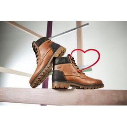 Winterstiefelette Rieker, Herren, Gr. 41, braun (cognac), Leder, Lederimitat, Schuhe Winterstiefelette, Winterboots mit TEX - "150 Jahre Rieker" Jubil&auml;umsartikel