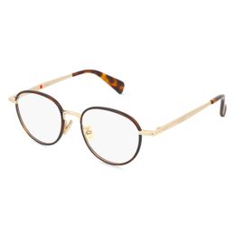 Kenzo KZ50223U BOKE FLOWER Brille Unisex | Fassung: Vollrand, Rund, Gelb Havanna