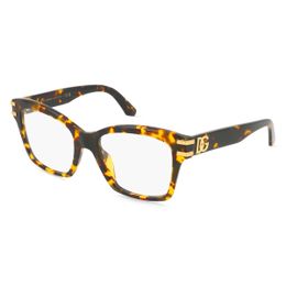 Dolce & Gabbana Dolce&Gabbana DG3419 Brille Damen | Fassung: Vollrand, Quadratisch, Gelb Havanna