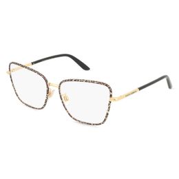 Dolce & Gabbana Dolce&Gabbana DG1359 Brille Damen | Fassung: Vollrand, Cat Eye, Gold Gemustert