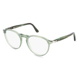 Persol PO3286V Brille Herren | Fassung: Vollrand, Panto, Gr&uuml;n Transparent