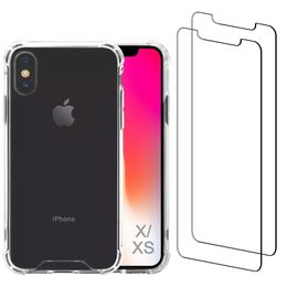 H&uuml;lle iPhone X/iPhone XS und 2 schutzfolien - Recycelter Kunststoff - Transparent
