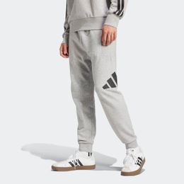 Sporthose adidas Sportswear "M BL FT PT", Herren, Gr. 3XL, N-Gr, grau (medium grau heather, schwarz), Obermaterial: 55% Baumwolle, 36% Polyester, 9% Viskose, Hosen Sporthose