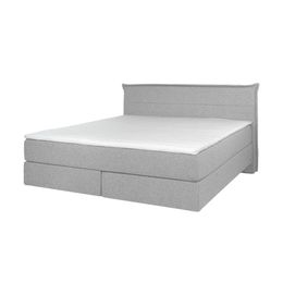 H&ouml;ffner Boxspringbett 180x200 in hellgrau Lunor &brvbar; Ma&szlig;e (cm): B: 180 H: 105 &raquo; H&ouml;ffner
