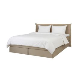 H&ouml;ffner Boxspringbett 160x200 in beige Lunor &brvbar; Ma&szlig;e (cm): B: 160 H: 105 &raquo; H&ouml;ffner