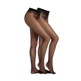 Feinstrumpfhose Camano "fine everyday", Damen, Gr. 36, schwarz, Obermaterial: 90% Polyamid, 10% Elasthan, transparent, unifarben, elastisch, Strumpfhosen Feinstrumpfhose, mit seidig mattem Look