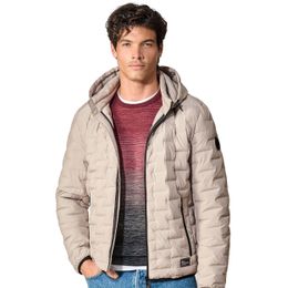 Langjacke Casamoda "Casamoda Jacke uni", Herren, Gr. 4XL, wei&szlig; (wei&szlig;beige), 100% Polyester, Jacken Langjacke