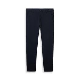 Tom Tailor Herren TTTRAVIS SLIM Chino Hose aus Piqu&eacute; Jersey, blau, Uni, Gr. 30/32