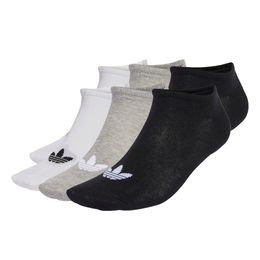 adidas originals Socken 'Liner 6 Pairs' Damen Gr&ouml;&szlig;e 34/36 graumeliert / schwarz / wei&szlig;