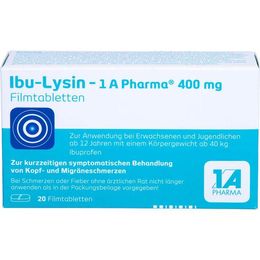 IBU-LYSIN 1A Pharma 400 mg Filmtabletten 20 St