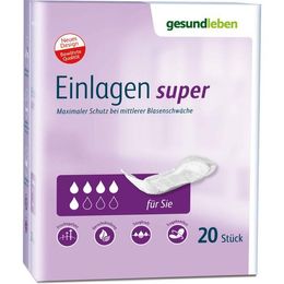 Gesund Leben Einlagen super 20 St