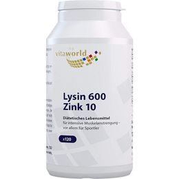 vitaworld Lysin 600 mg plus Zink 10 mg Kapseln 120 St