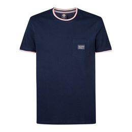 PETROL INDUSTRIES Shirt Herren Gr&ouml;&szlig;e XL blau / pink / wei&szlig;