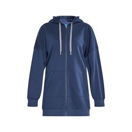Sanika Zip-Up Hoodie female Blue size XXL