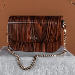 Holzkern Handtasche Uniqase Ivay VEGAN Rosenholz Umh&auml;ngetasche