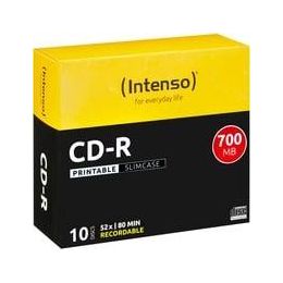 Intenso CD-R 700 MB, CD-Rohlinge 52fach, 10 St&uuml;ck