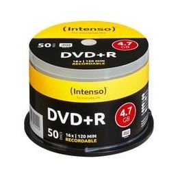 Intenso DVD+R 4,7 GB, DVD-Rohlinge 16fach, 50 St&uuml;ck