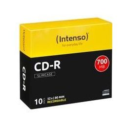 Intenso CD-R 700 MB, CD-Rohlinge 52fach, 10 St&uuml;ck
