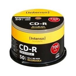 Intenso CD-R 700 MB, CD-Rohlinge 52fach, 50 St&uuml;ck