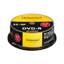 Intenso DVD-R 4,7 GB, DVD-Rohlinge 16fach, 25 St&uuml;ck