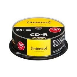 Intenso CD-R 700 MB, CD-Rohlinge 52fach, 25 St&uuml;ck
