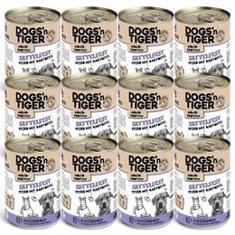 Dogs'n Tiger Sattelfest Pferd & Kartoffel 12x400 g