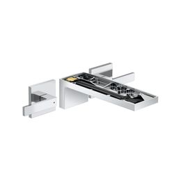 Hansgrohe Fertigset Axor MyEdition 3-Loch-Waschtischarmatur, Wandmont., o. Platte, chrom (47082000)