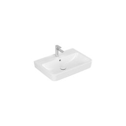 Villeroy & Boch V&B Einbau-/Aufsatzwaschtisch O.Novo 65x46cm, ek, 1 Hahnl., m &Uuml;L, we A-bac C+ ; Villeroy & Boch (4A41KGT2)