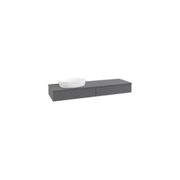 Villeroy & Boch V&B Waschtischunterschrank mit Frontstruktur Antao 160x50cm, WBP-farbe Lac, Anthrac. m Lac ; Villeroy & Boch (K15110GK)