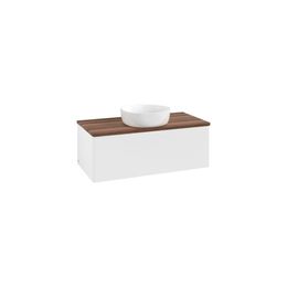 Villeroy & Boch V&B Waschtischunterschrank ohne Frontstruktur, mit Beleuchtung Antao 100x36x50cm, WBP-farbe w. wal, wh. m Lac ; Villeroy & Boch (L31012MT)