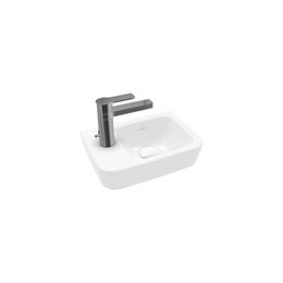Villeroy & Boch V&B Handwaschbecken O.NOVO Compact 36x25cm, eck, B re, m HL, o. &Uuml;L, we C+ ; Villeroy & Boch (434237R1)