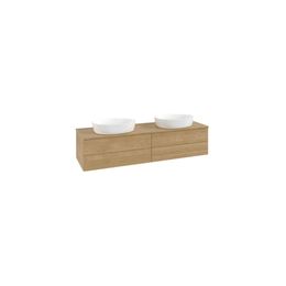 Villeroy & Boch V&B Waschtischunterschrank mit Frontstruktur Antao 160x50cm, WBP-farbe honey oak, honey oak ; Villeroy & Boch (K28111HN)