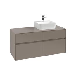Villeroy & Boch V&B Waschtischunterschrank Collaro 120x54,8x50cm, Waschtisch rechts, taupe ; Villeroy & Boch (C09900VM)