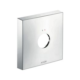 Hansgrohe Verl&auml;ngerungsrosette Axor 1-Loch, eckig, rot/blau, chrom (14965000)