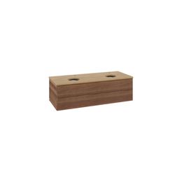 Villeroy & Boch V&B Waschtischunterschrank mit Frontstruktur, mit Beleuchtung Antao 120x36x50cm, HL, WBP hon. Oa, w. wal ; Villeroy & Boch (L24151HM)