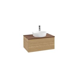 Villeroy & Boch V&B Waschtischunterschrank ohne Frontstruktur Antao 80x36x50cm, HL, WBP w. wal, hon. Oa ; Villeroy & Boch (K19052HN)