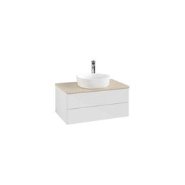 Villeroy & Boch V&B Waschtischunterschrank ohne Frontstruktur Antao 80x36x50cm, HL, WBP botti., glo wh. Lac ; Villeroy & Boch (K19053GF)
