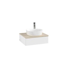Villeroy & Boch V&B Waschtischunterschrank mit Frontstruktur Antao 60x19x50cm, HL, WBP botti., wh. m Lac ; Villeroy & Boch (K07153MT)