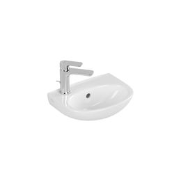 Villeroy & Boch V&B Handwaschbecken O.Novo 36x27,5cm, ov, o &Uuml;, HL r gest., we C+ ; Villeroy & Boch (43403LR1)